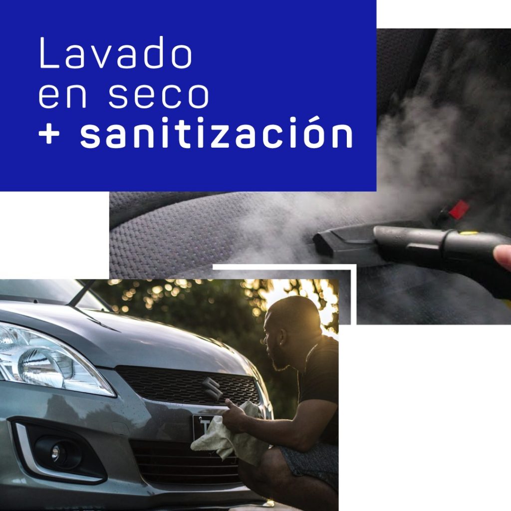 SERVICIO LAVADO EN SECO + SANITIZADO DE AUTO A DOMICILIO Mundo Smart