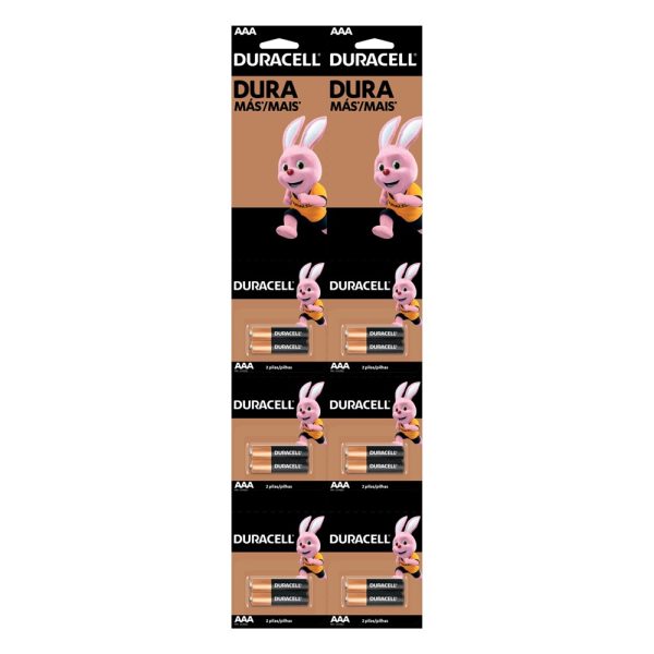 PILAS ALCALINAS DURACELL AAA X 12 - Mundo Smart